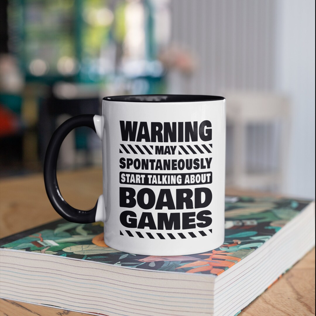 Board Game Warning Mug, Funny Board Games Coffee Mugs, Gamer Gift ...
