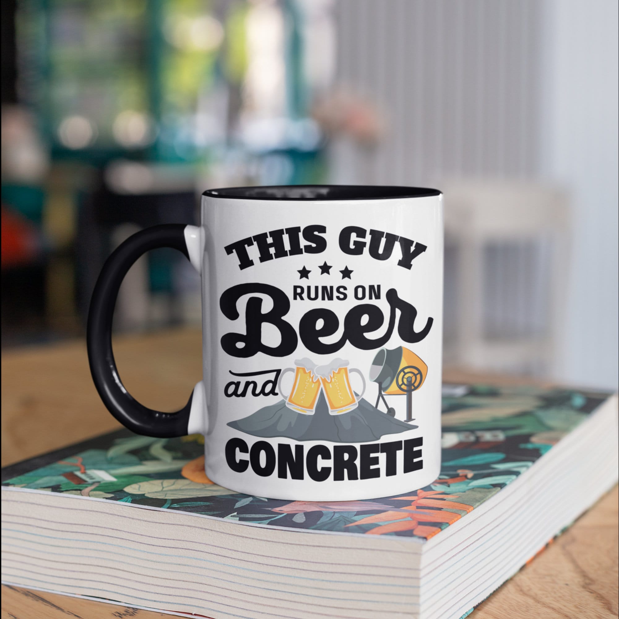 Beer and Concrete Mug, Funny Concrete Worker Coffee Mugs, Concrete ...