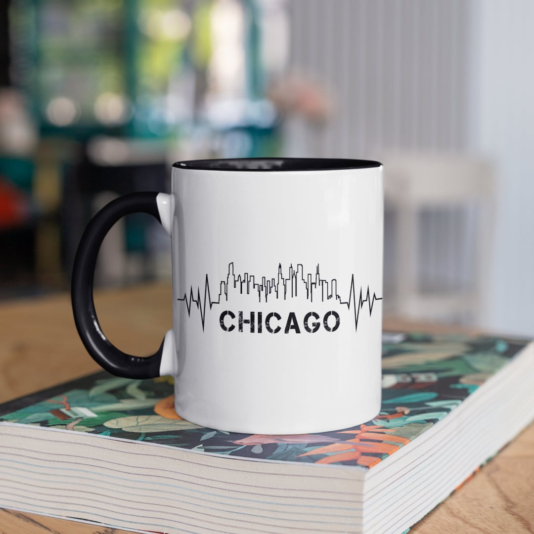 Chicago Skyline Mug, Chicago Coffee Mugs, Tumbler, Travel Mug, Beer Can ...