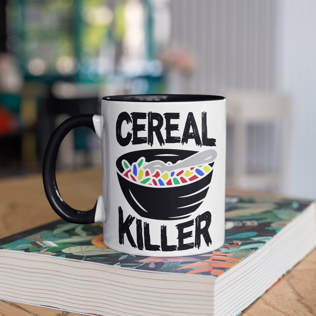 Cereal Killer Mug, Funny Serial Killer Pun True Crime Coffee Mugs ...
