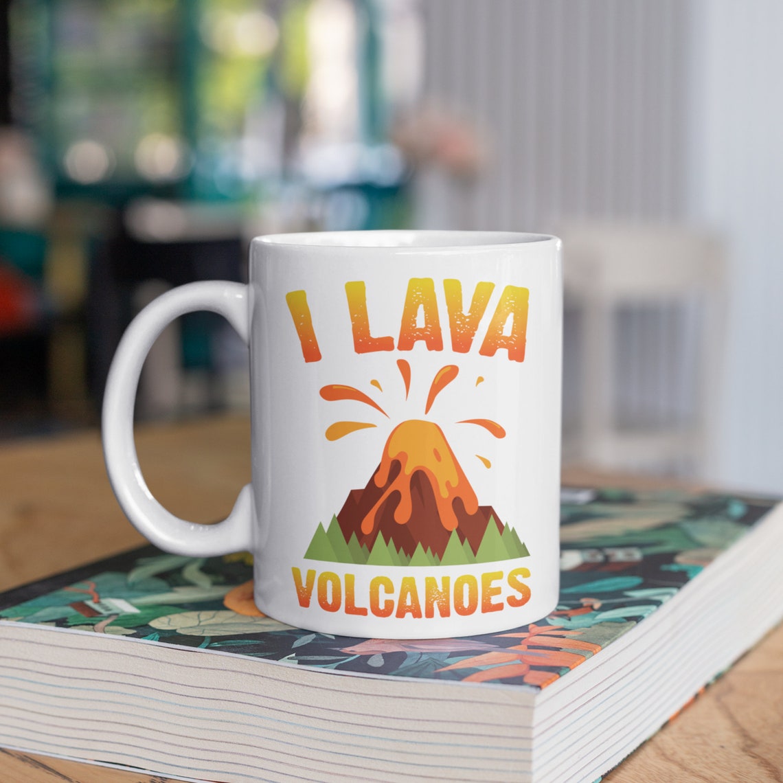 I Lava Volcanoes Mug, Funny Volcanologist Coffee Mugs, Volcanology ...