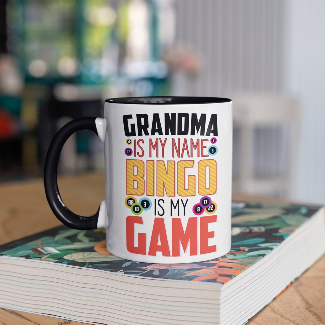 Grandpa Bingo Mug, Funny Bingo Grandmas Coffee Mugs, Tumbler, Travel ...