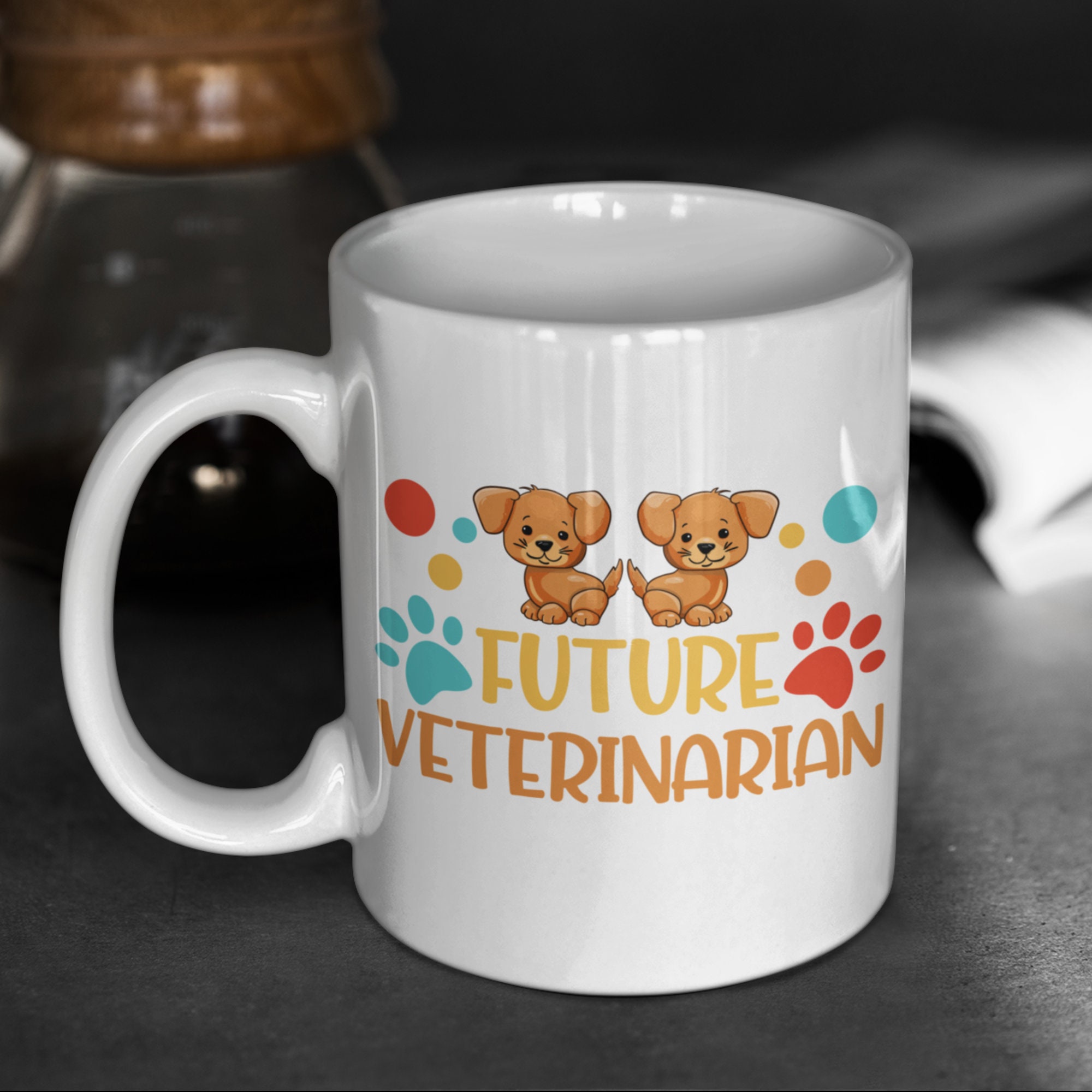 Future Veterinarian Coffee Mug Vet Tech School Cute | Etsy