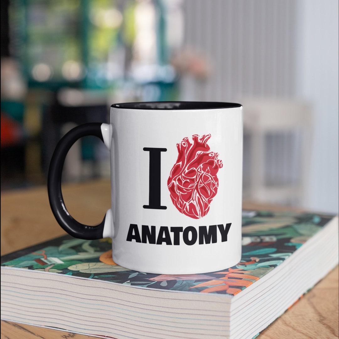 I Heart Anatomy Mug, Funny Science Coffee Mugs, Anatomy Gift, Medical ...
