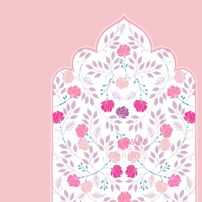 Islamic Floral Digital Print Wall Art Decor - Etsy