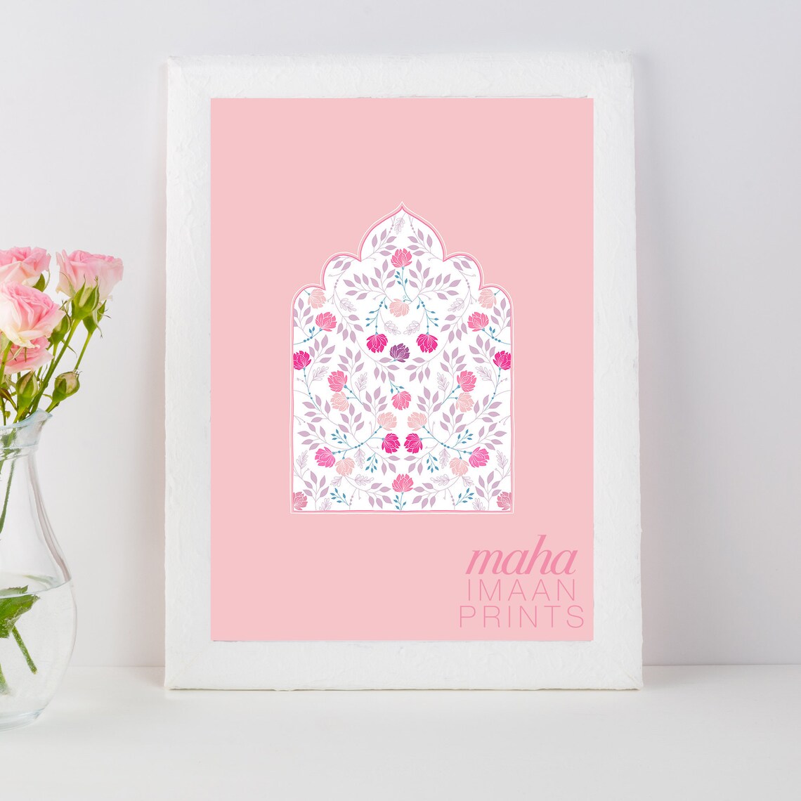 Islamic Floral Digital Print Wall Art Decor - Etsy