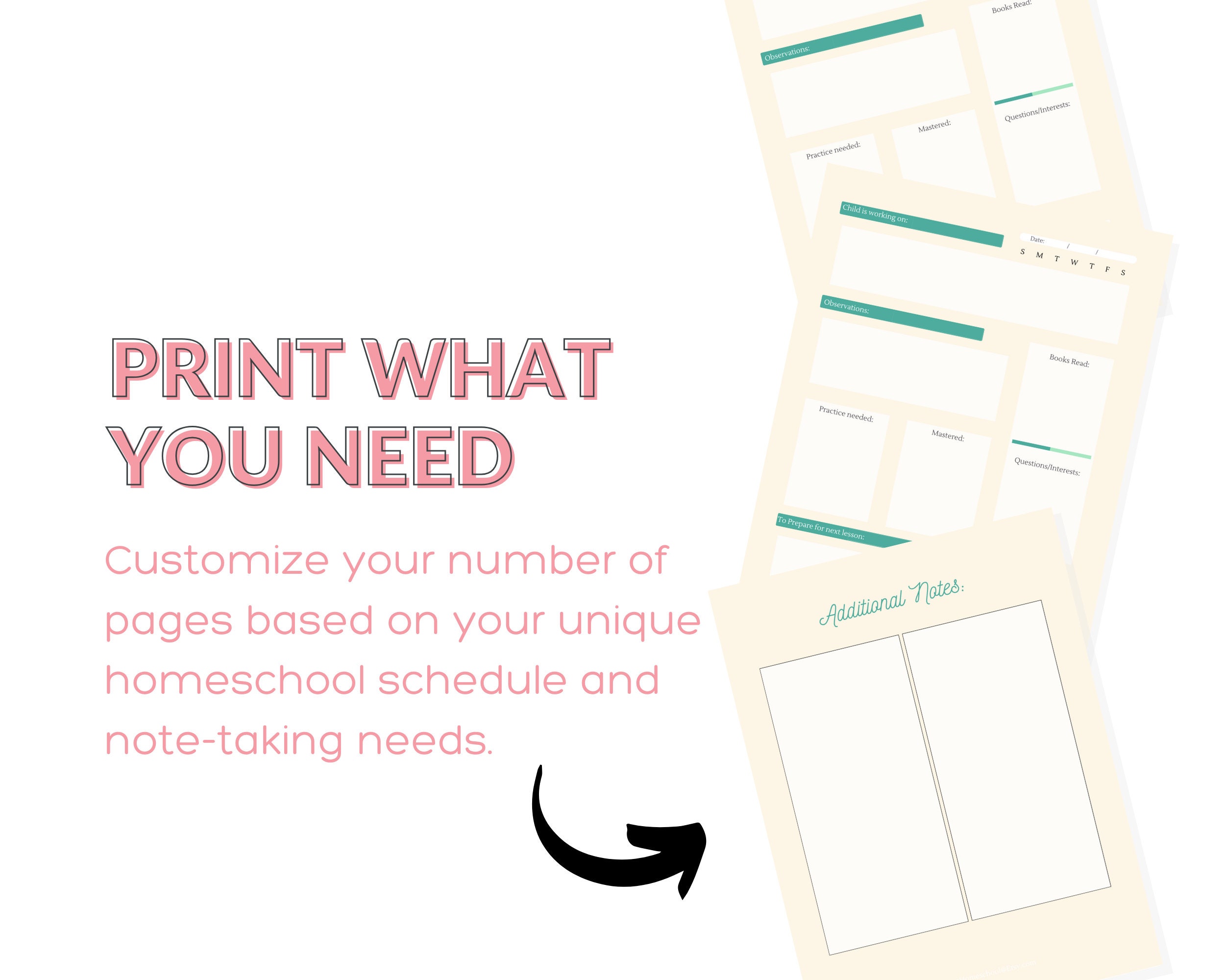 Planner for Homeschool 2024 Printable PDF Template for Montessori Logs ...