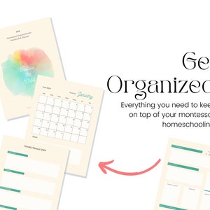 Planner for Homeschool 2024 Printable PDF Template for Montessori Logs ...