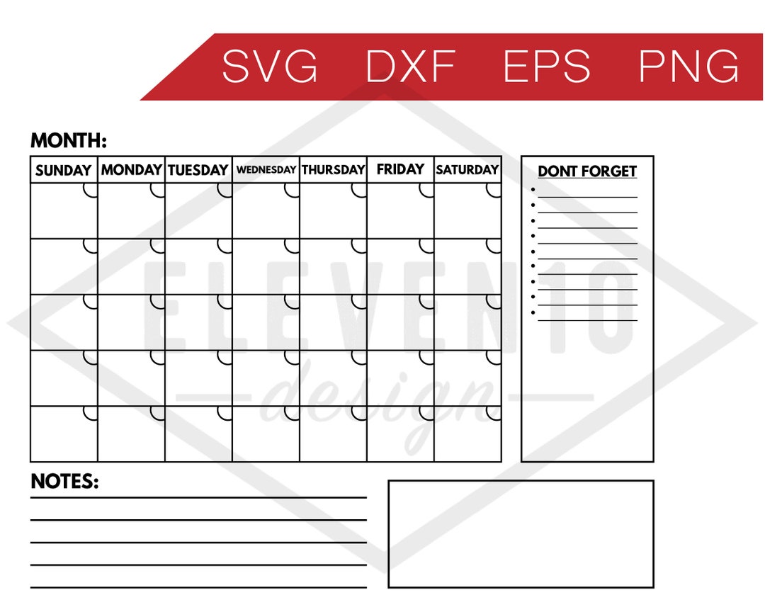 Plain Calendar Svg, Simple Calendar, Modern, Minimalist Calendar Svg ...