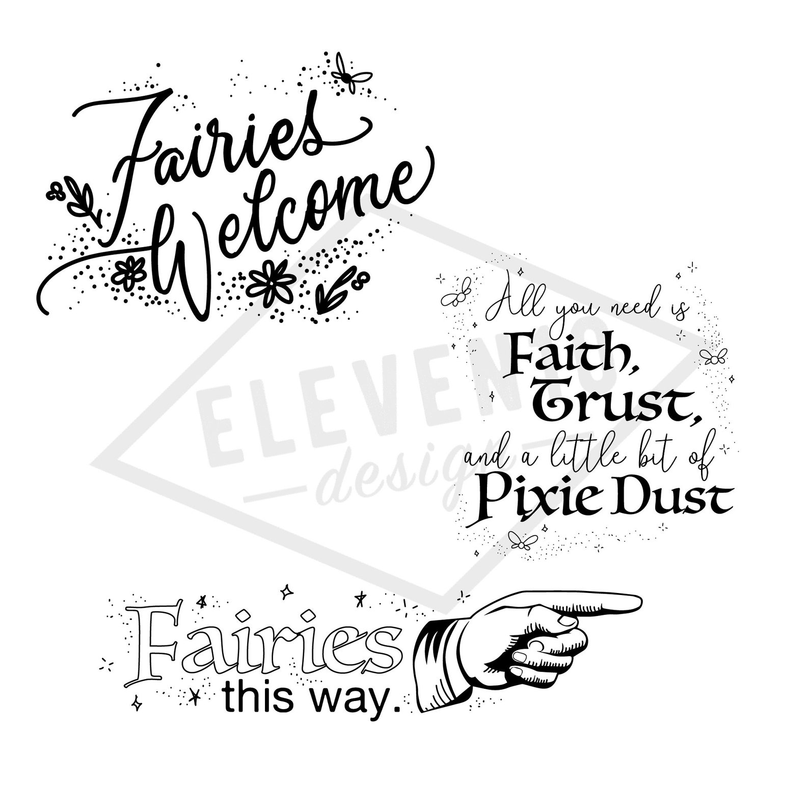 Fairy SVG Bundle, Elf Design, Pixie Dust, Magic Svg, Magic Svg ...