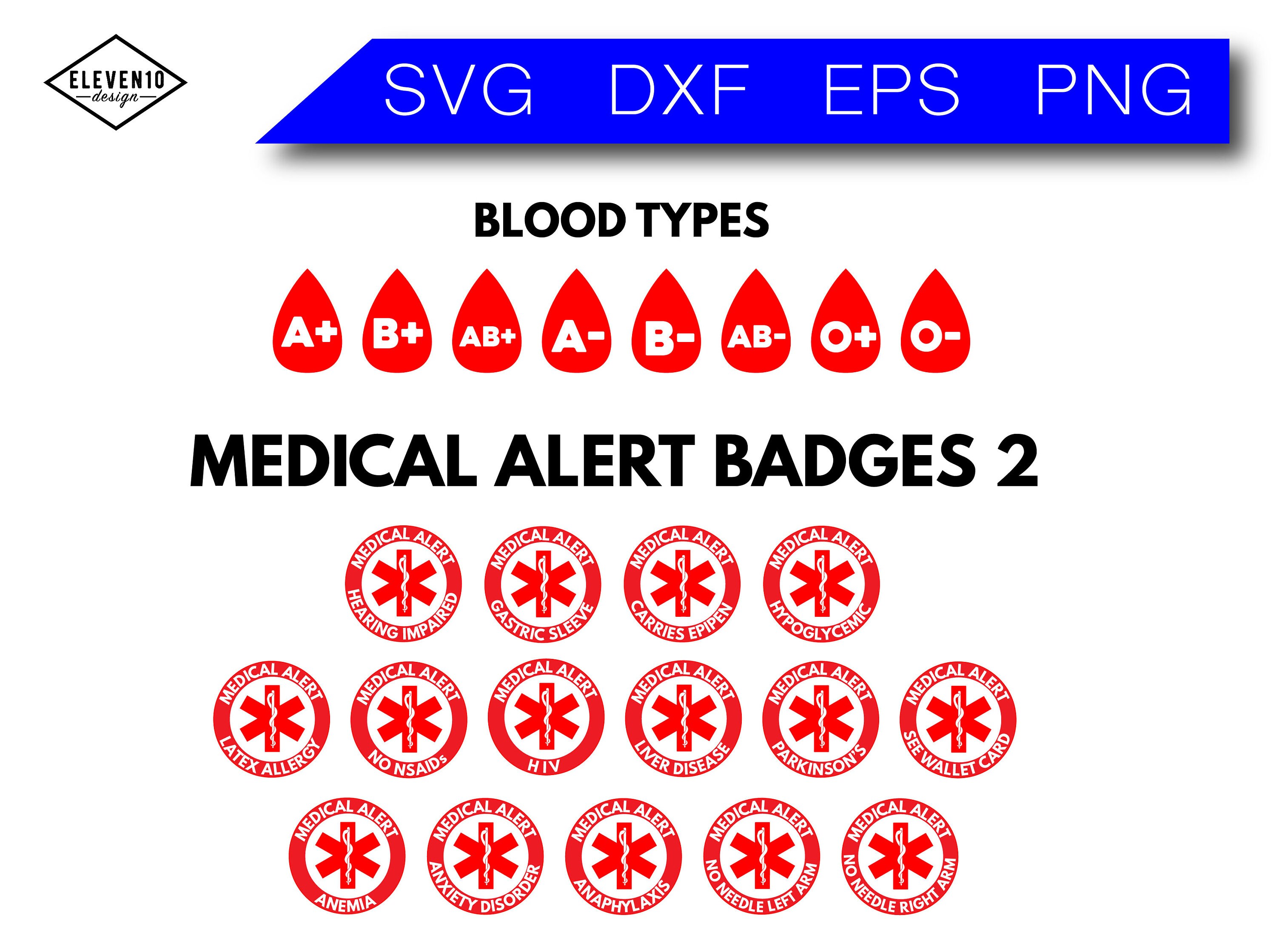 Medical alert symbol svg Etsy