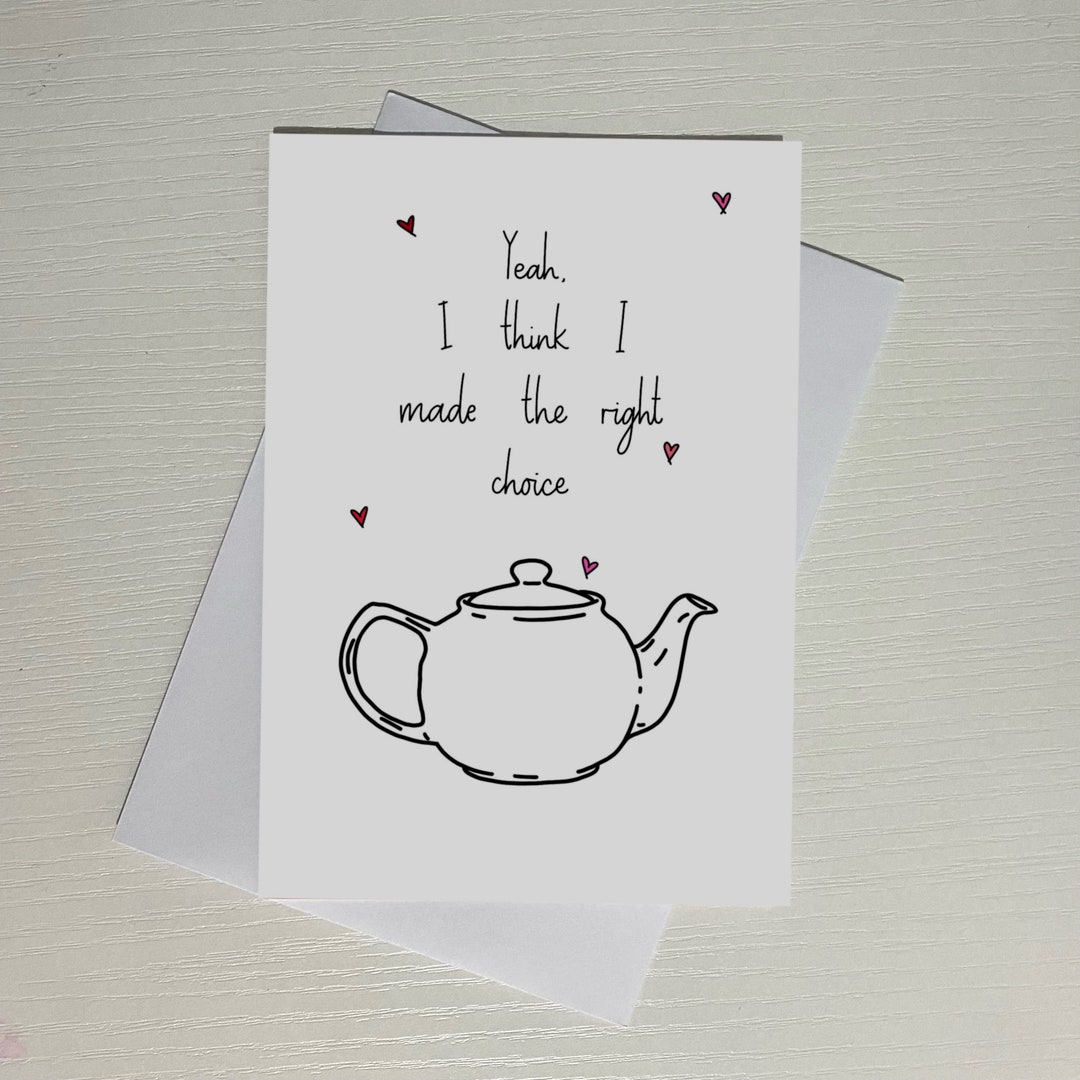 Jim Pam Personalised the Office Teapot A6 Card - Etsy
