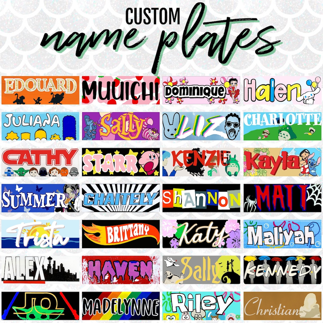 Custom Name Tags Barista Name Tags Server Name Plates - Etsy