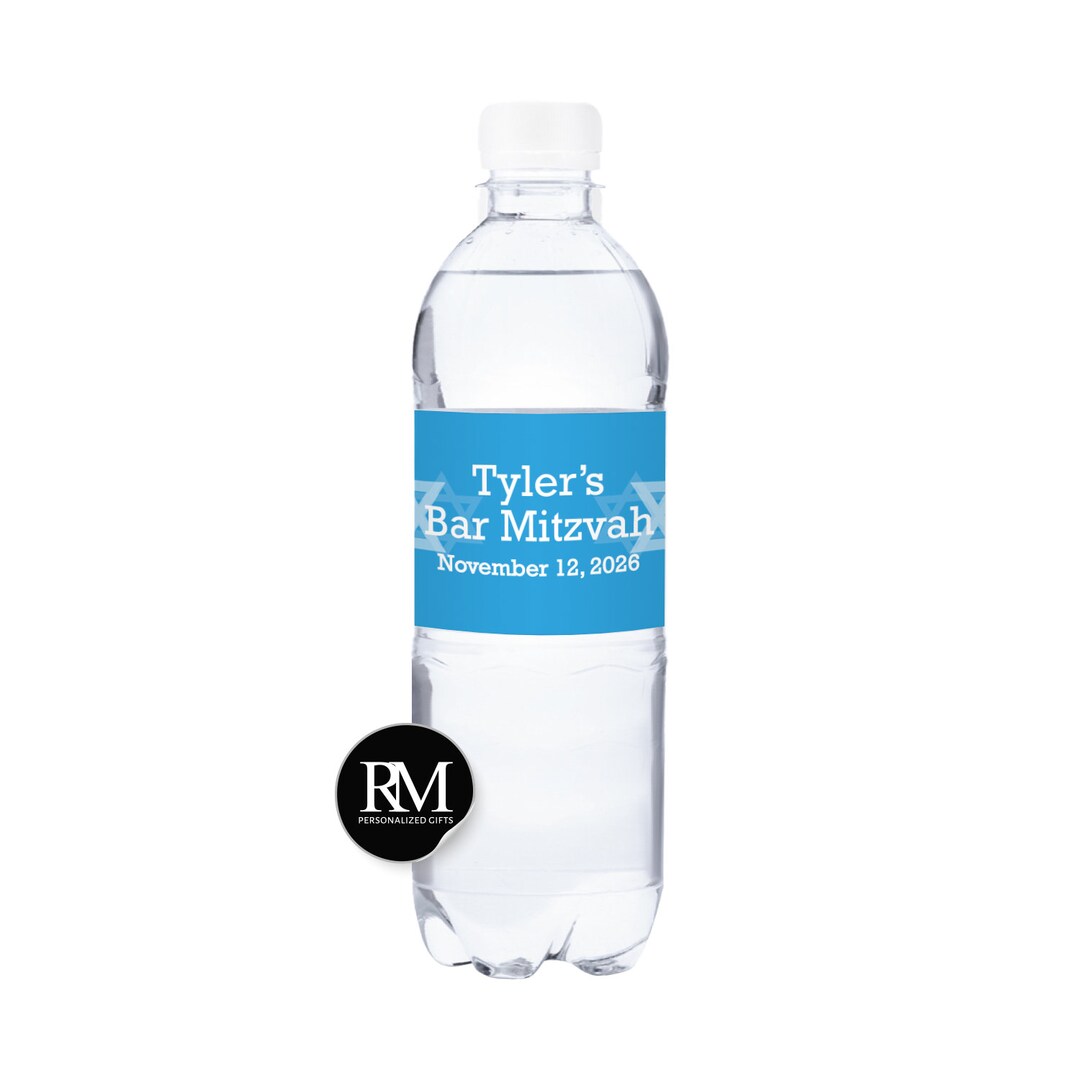 15 Pieces Wedding Personalized Waterproof Water Bottle Labels ...