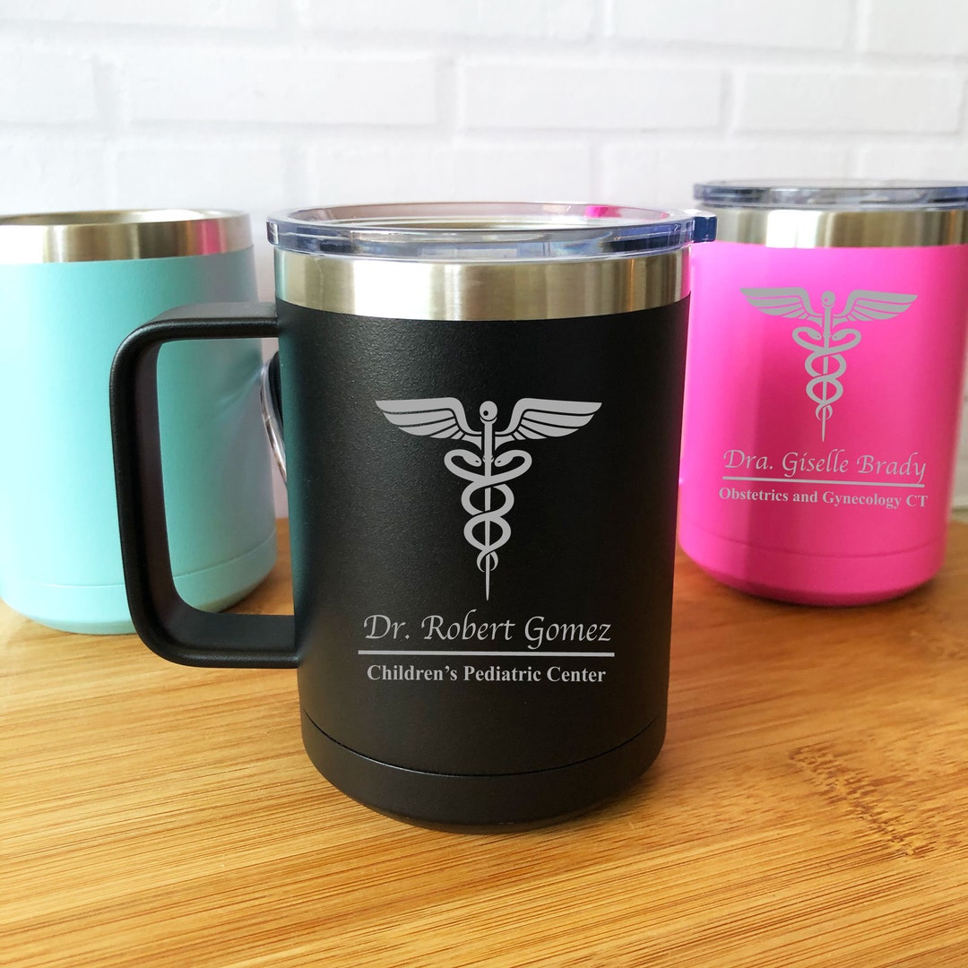 Engraved Insulated Mug With Handle, Tumbler Mug, Metal Mug, Vacuum ...