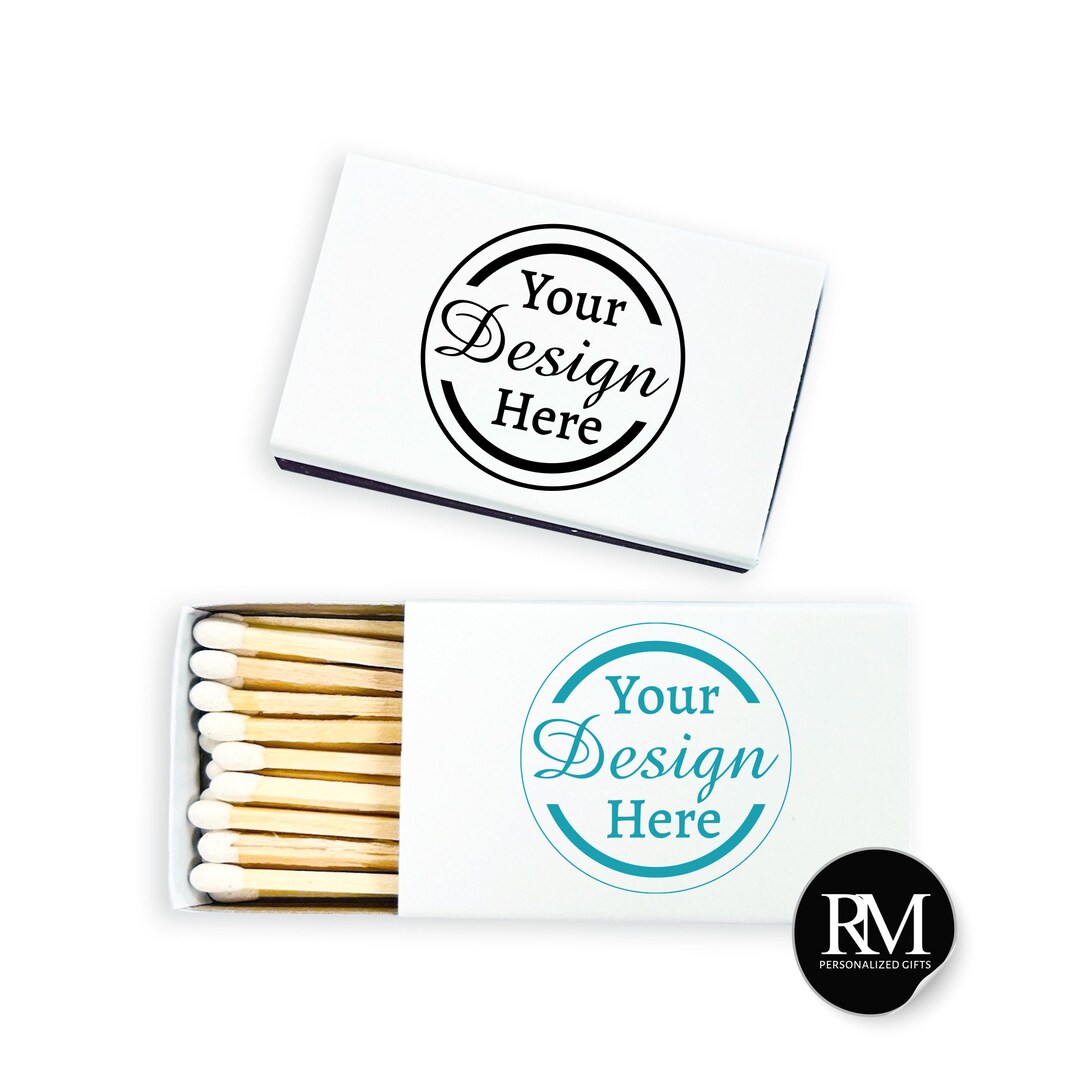 Personalized Printed Matches PACK of 50 Custom Your Design Personalized ...