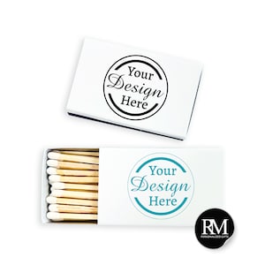 Personalized Printed Matches PACK of 50 Custom Your Design Personalized ...