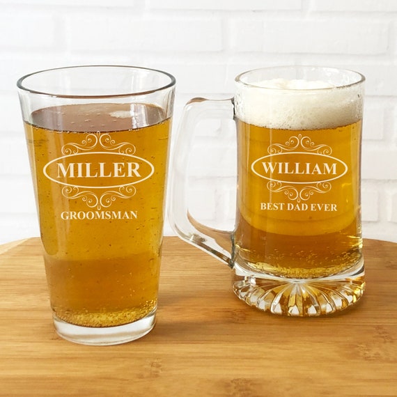 Beer Glass Pint Beer Glass OR Beer Mugs Glasses | Etsy