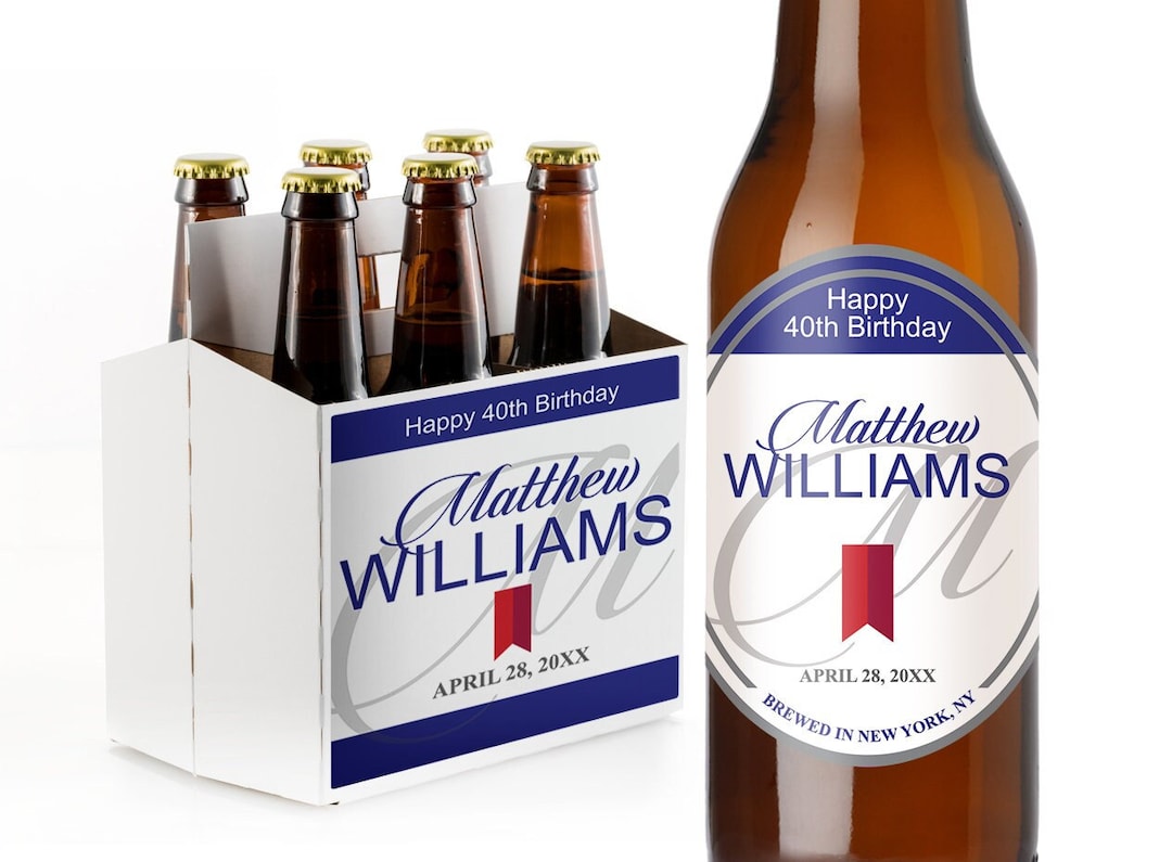 Personalized Beer Bottle Carrier or Personalized Beer Labels - Etsy