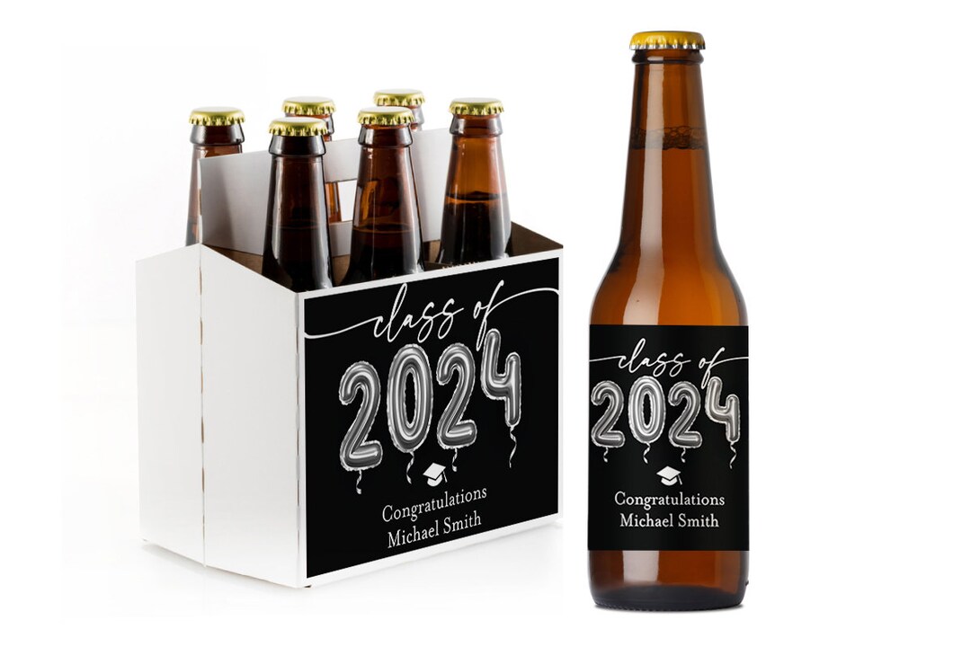 Class of 2025 Graduation Party Personalized Beer Bottle Carrier or ...