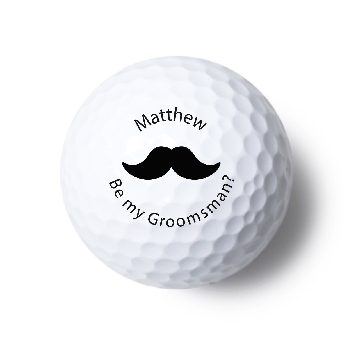 Printed 4 Pieces Mustache You Be My Groomsmen Best Man Bridal Party ...