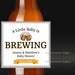 A Little Baby is Brewing Personalized Baby Shower Beer Carrier and ...