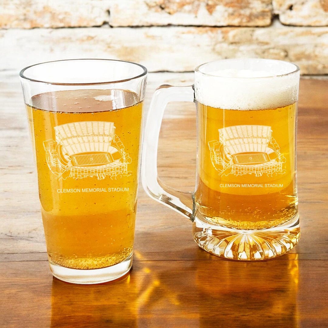 Personalized Etched Stadium Beer Glass: Groomsman Gift - Etsy