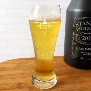 Airplane Design Beer Glass, Pint Beer Glass, Beer Mug, Can Glass ...