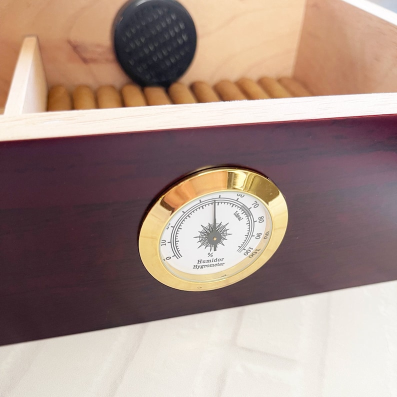 Large Size 50 Count Cigar Humidor Engraved Personalized Glass - Etsy