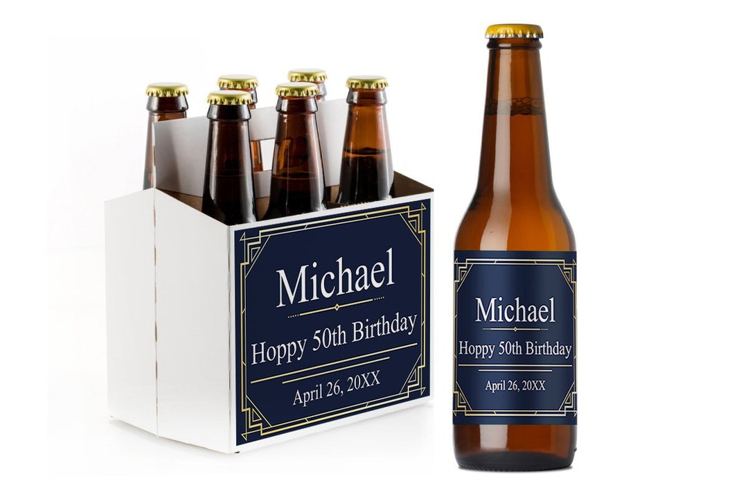 Personalized Beer Bottle Carrier or Personalized Beer Labels { 616 } - Etsy