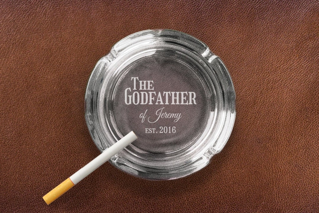 Godfather Engraved Personalized Cigarette Ashtray, Personalized ...