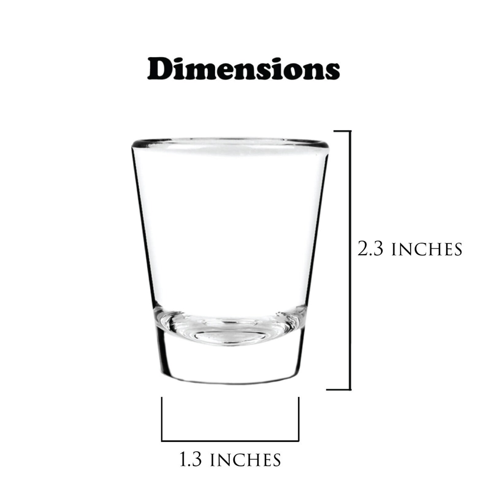 Printed 24 Pieces Turns Fifty Personalized Fluted Shot Glass - Etsy