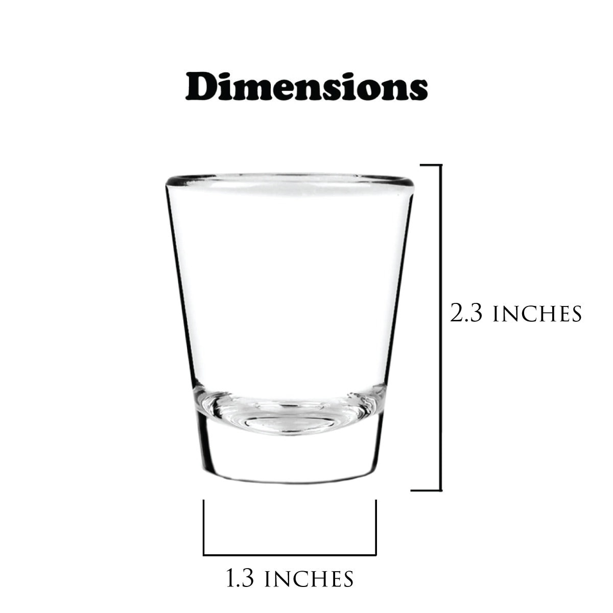 Printed 24 Pieces Turns Fifty Personalized Fluted Shot Glass - Etsy