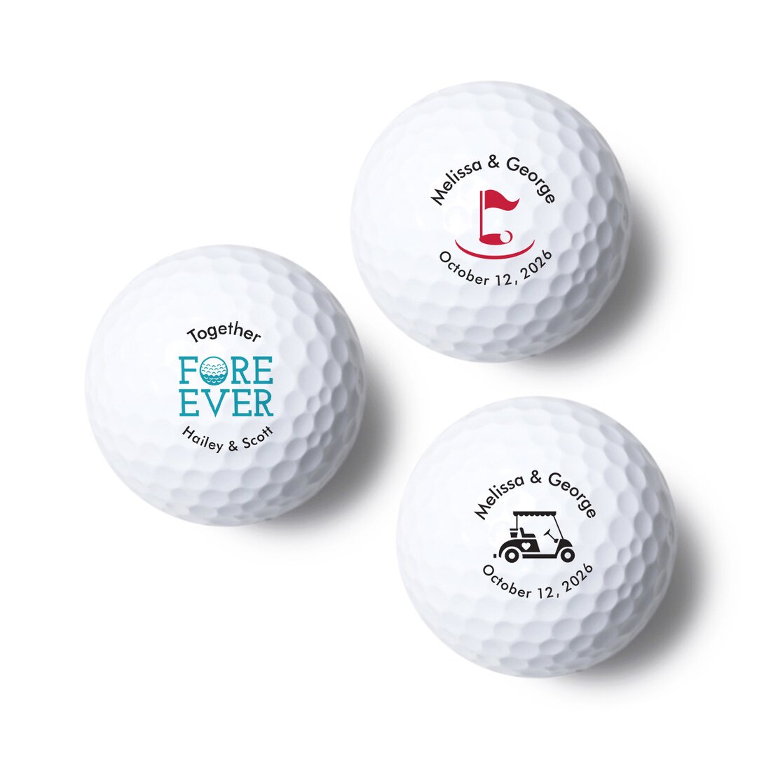 Printed 12 Pcs Wedding Birthday Golf Ball Gifts, Personalized Golf ...