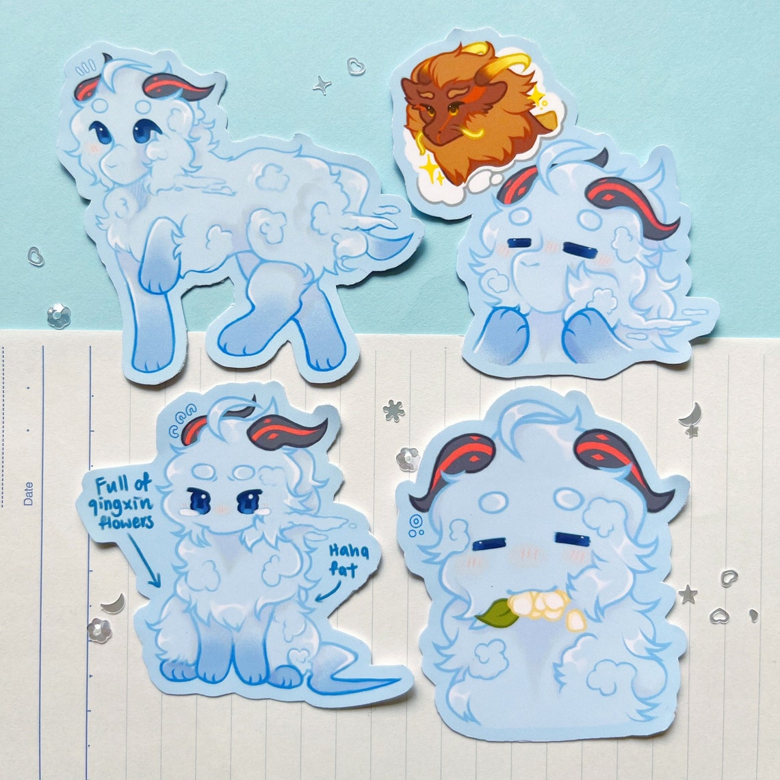Qilin Ganyu Sticker Pack - Etsy