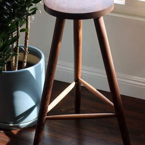 Handmade Walnut Counter Stool 25” Height - Etsy