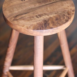 Handmade Walnut Counter Stool 25” Height - Etsy