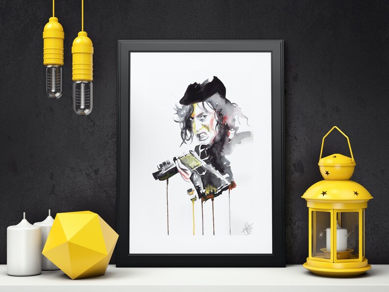 Angus Young ACDC Painting Ink Fan Art Digital Print - Etsy Australia