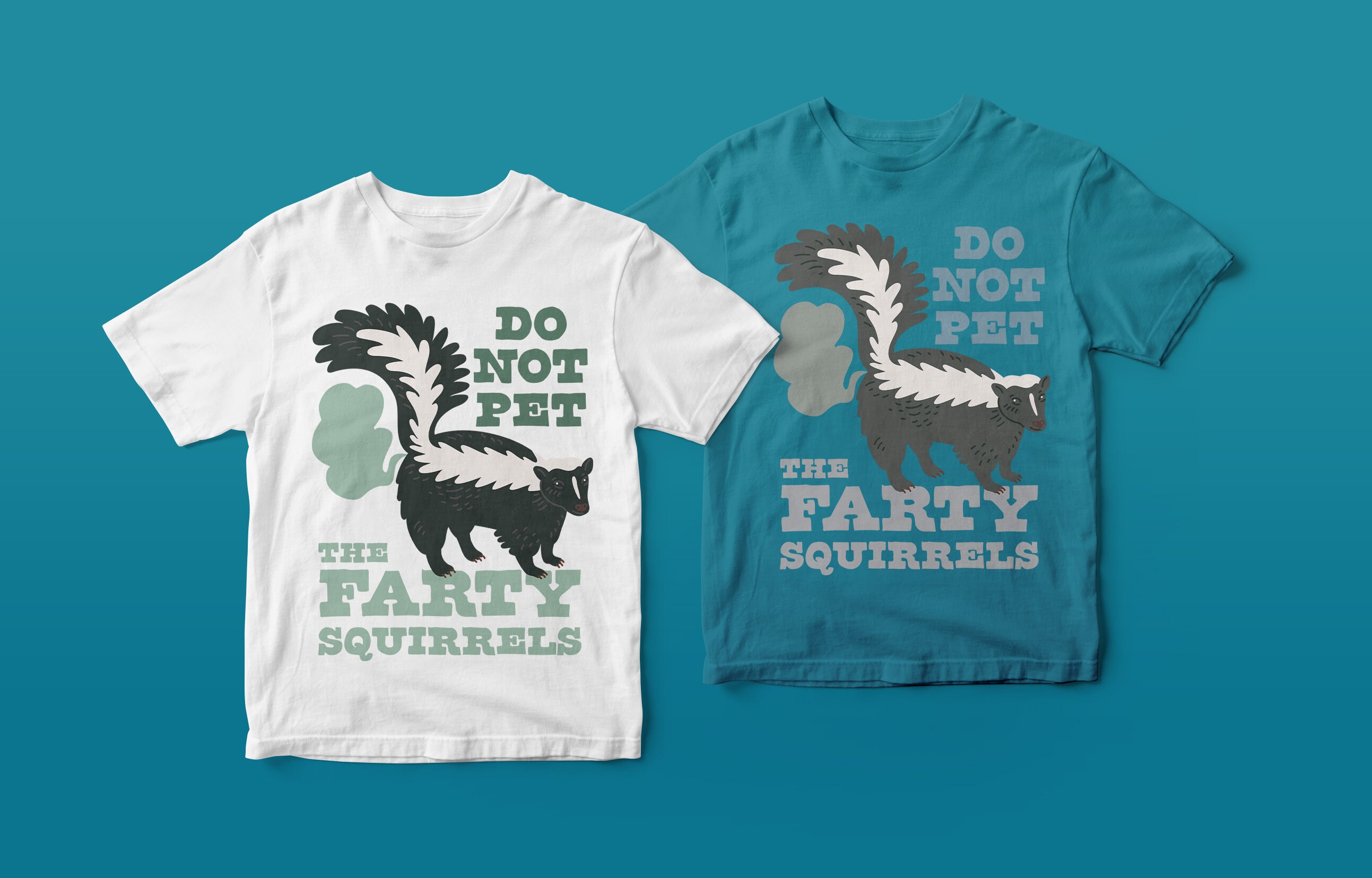 Do Not Pet the Farty Squirrels // Cute Skunk // Digital Printable ...