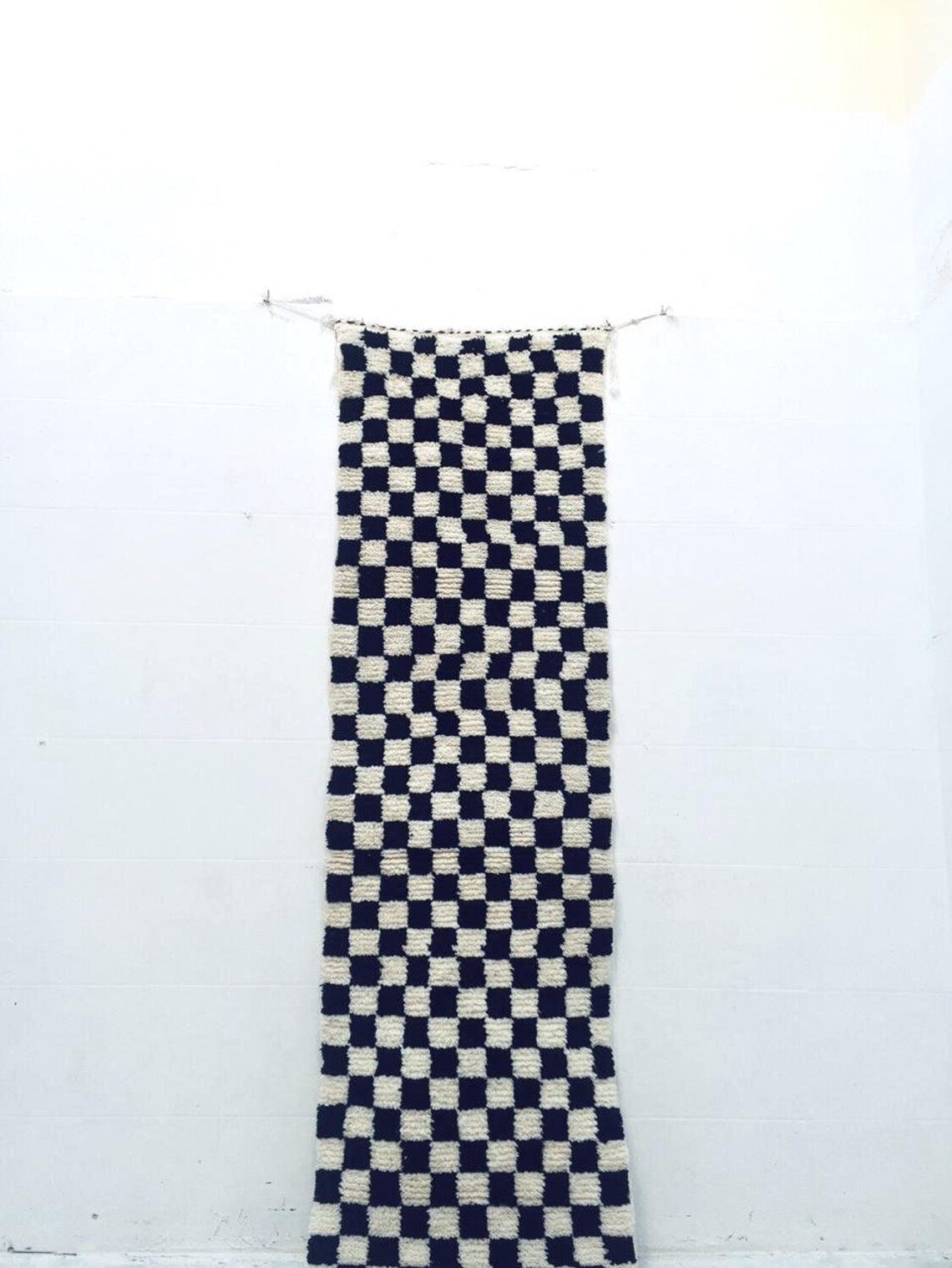 Custom Chess Runner Checker Moroccan runner Beni rug Black | Etsy