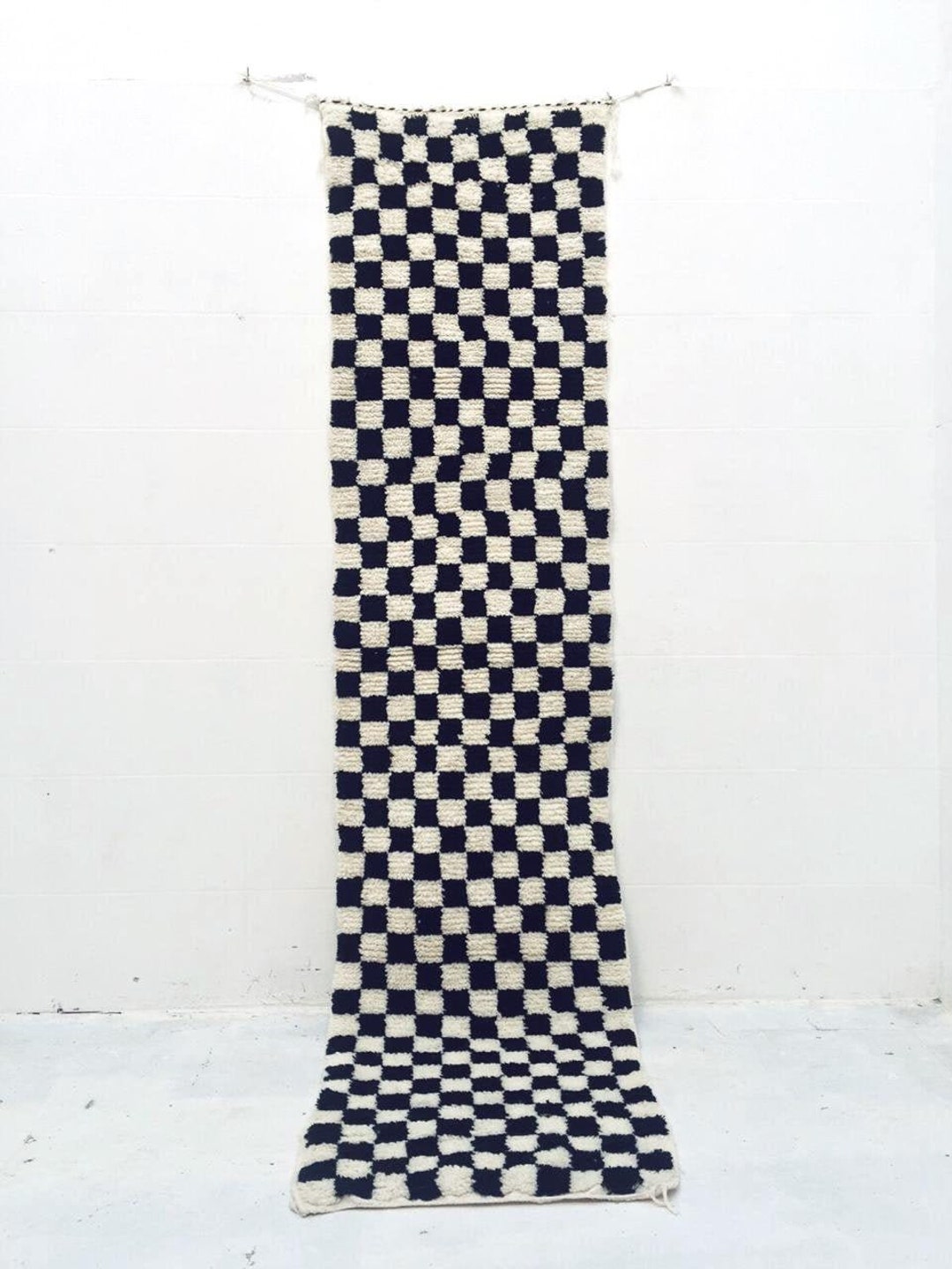 Custom Chess Runner Checker Moroccan Runner Beni Rug Black - Etsy