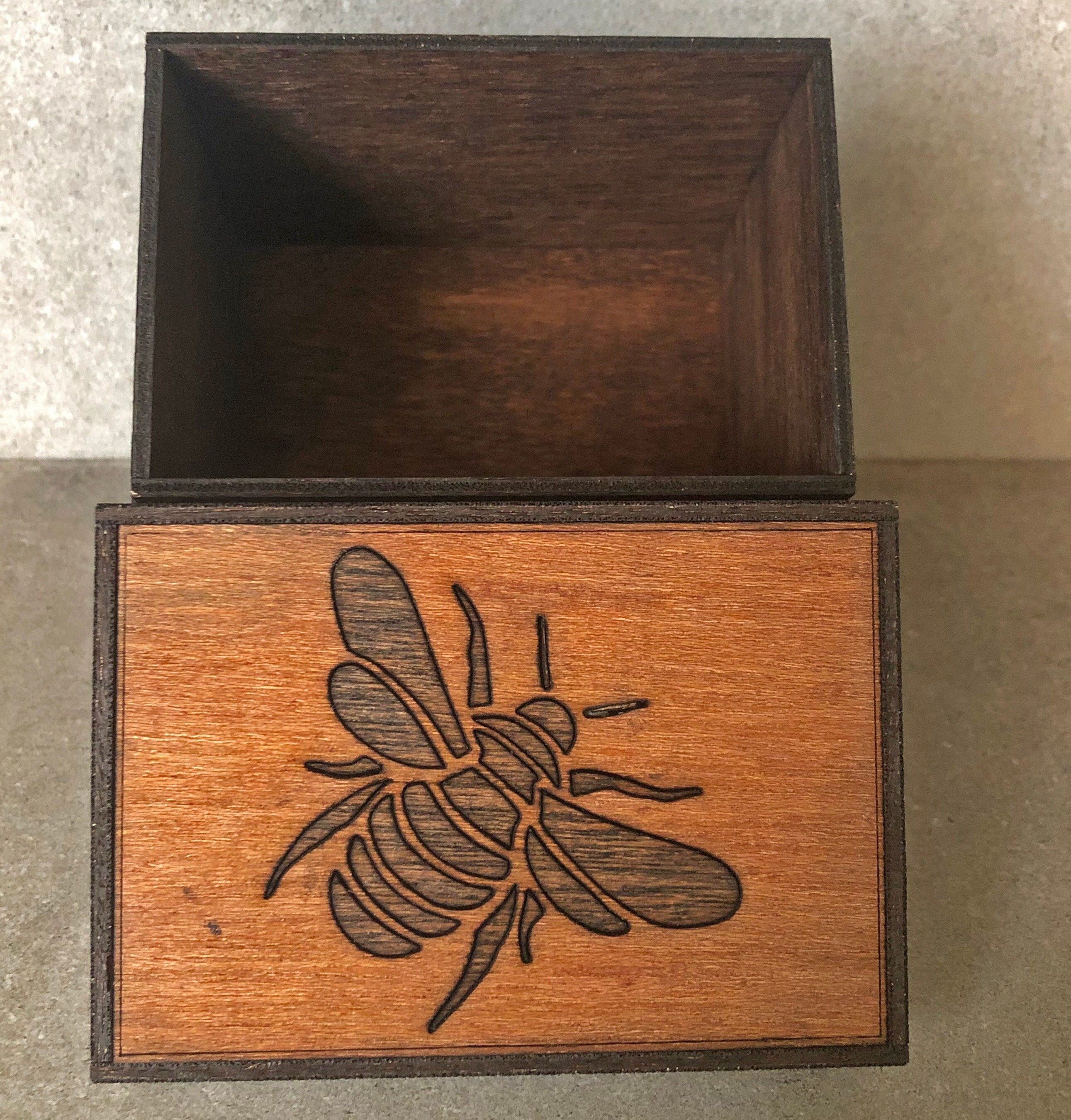 Bee Themed Box Featuring a Large Bee on the Lid Precision | Etsy