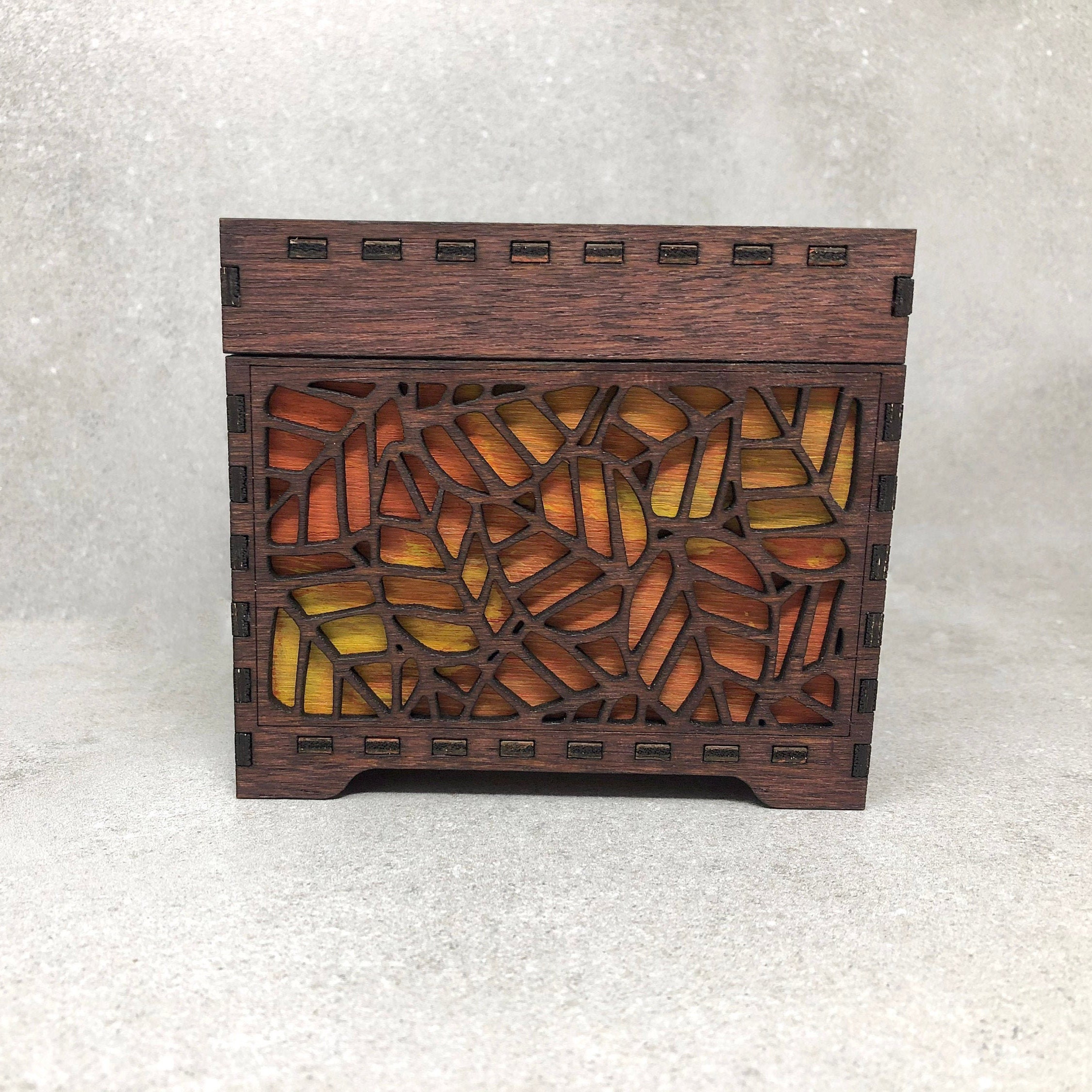 Intricate Laser Cut Box – Filigree Leaf Design, Trinket Stash Box - Etsy