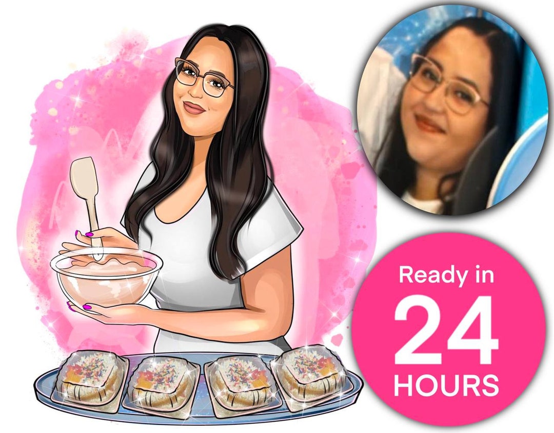 Sweets Shop Logo, Dessert Maker Logo, Cake Decorator Logo, Baker Cartoon Logo, Bakery Logo ...