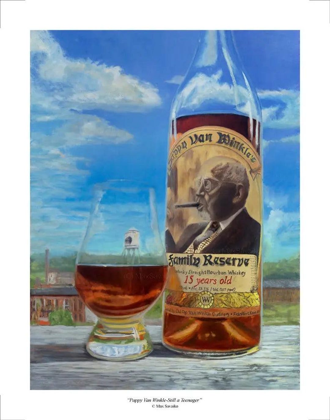 Limited Edition Pappy Van Winkle 15 Bourbon Print Still a Teenager - Etsy