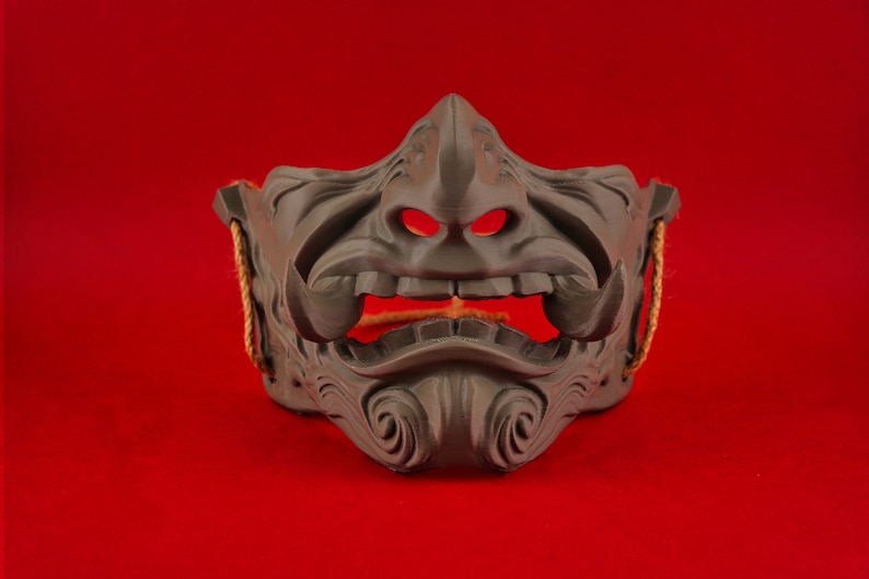 Ghost of Tsushima Mask V1, Samurai Mask, Oni Mask, Mempo Cosplay ...