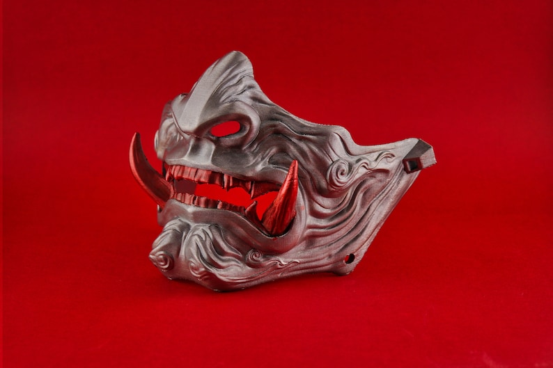 Ghost of Tsushima Mask Samurai Mask Oni Mask Mempo Cosplay - Etsy