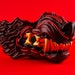 Glowing Cyberpunk Samurai Wolf Mask - Samurai Wolf Mask - Wolf Mask ...