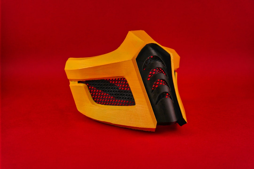 MK Scorpion Mask - Combat Mask - Handmade Fan Art - Cosplay - Ninja ...