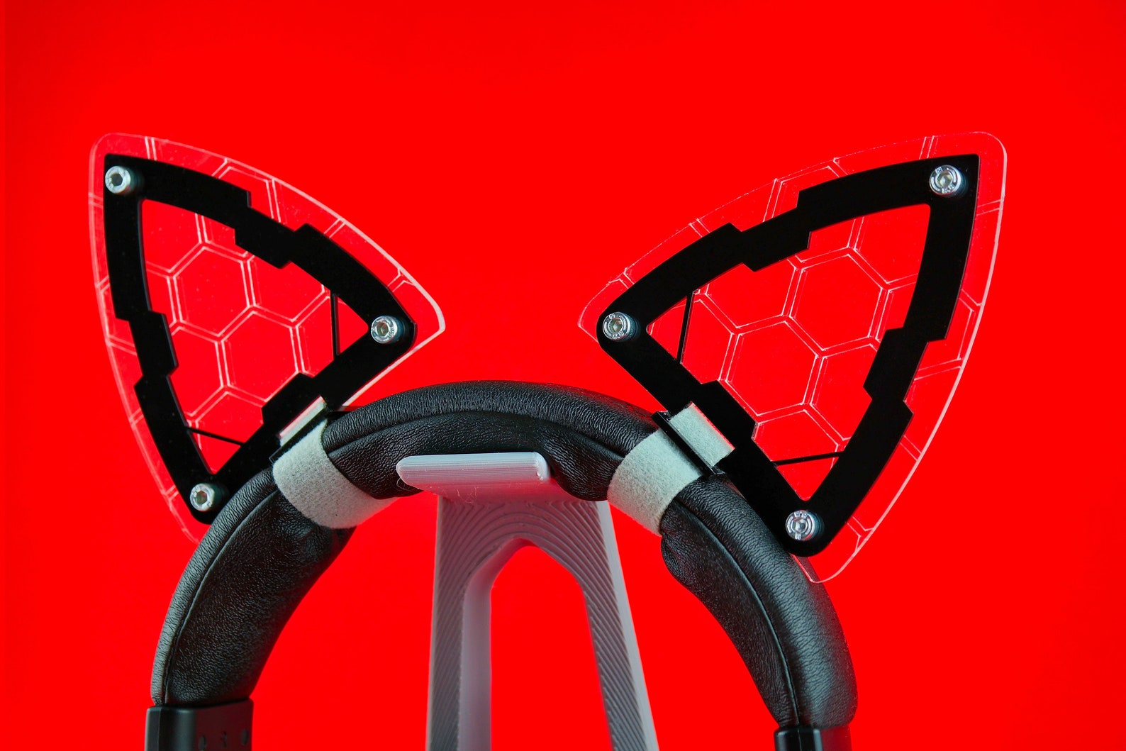 Cyberpunk Cat Ear Headphone Attachments Futuristic Gamer Cosplay ...